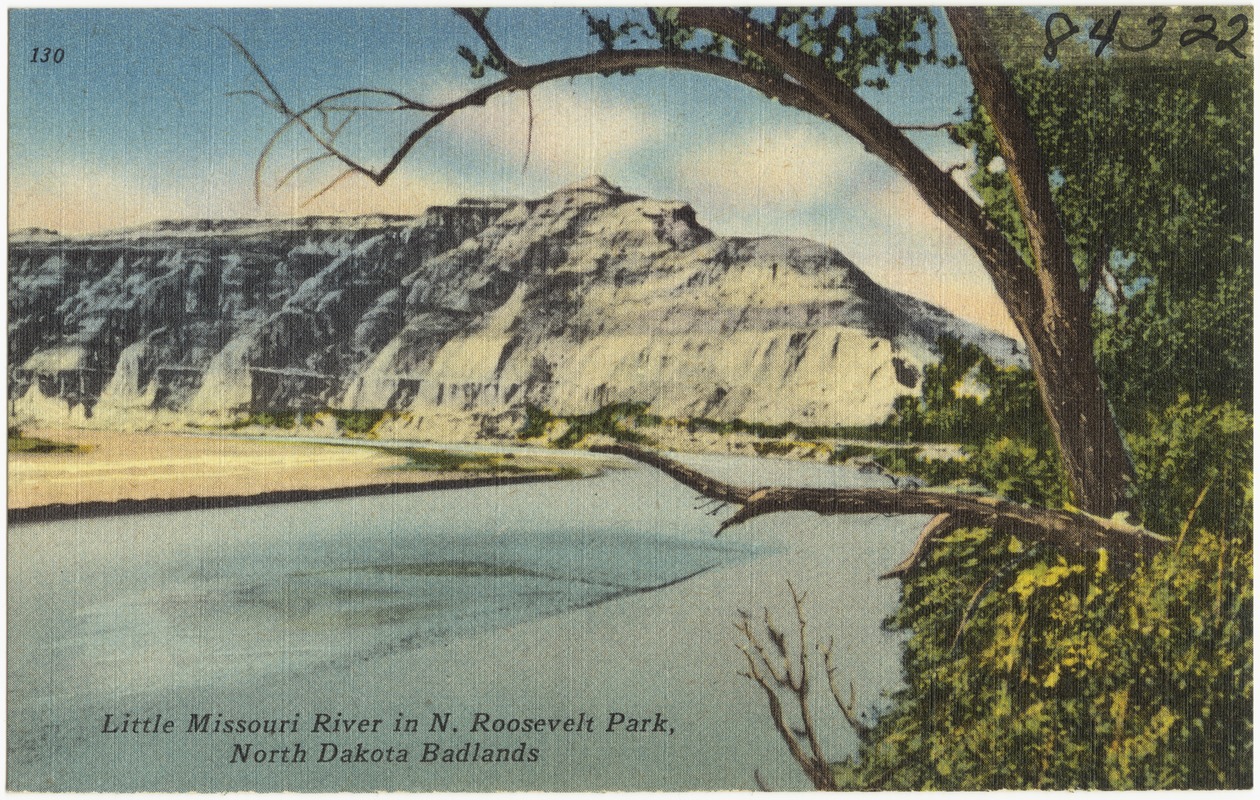 Little Missouri River in N. Roosevelt Park, North Dakota Badlands ...