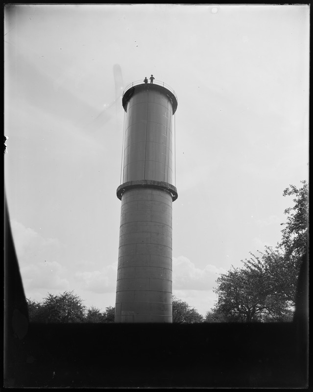BWW (Billerica Water Works) standpipe showing swing staging - Digital ...