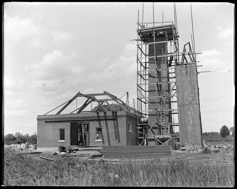 BWW (Billerica Water Works) pumping station during construction ...