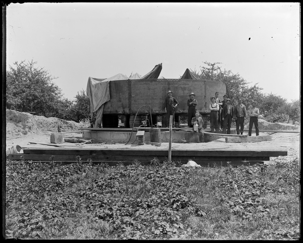 Standpipe first section on barrels - Digital Commonwealth