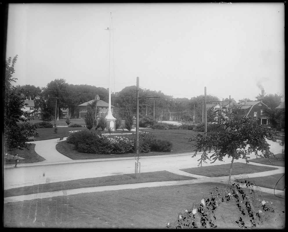 Talbot oval from window of #34 Talbot Avenue - Digital Commonwealth