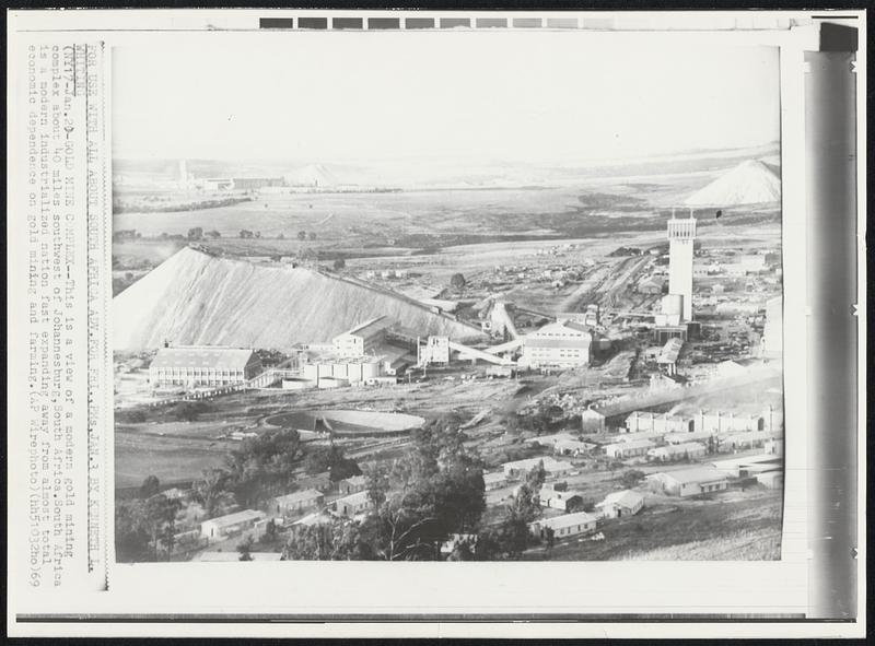 Gold Mine Complex -- This is a view of a modern gold mining complex ...