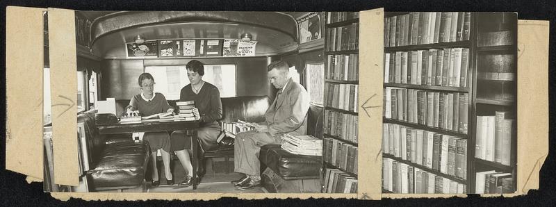 New travelling library, made possible by shelving hundreds of books in ...