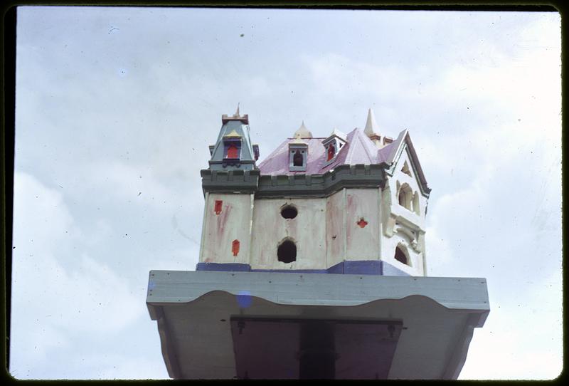 A miniature castle on a pole, Public Garden - Digital Commonwealth