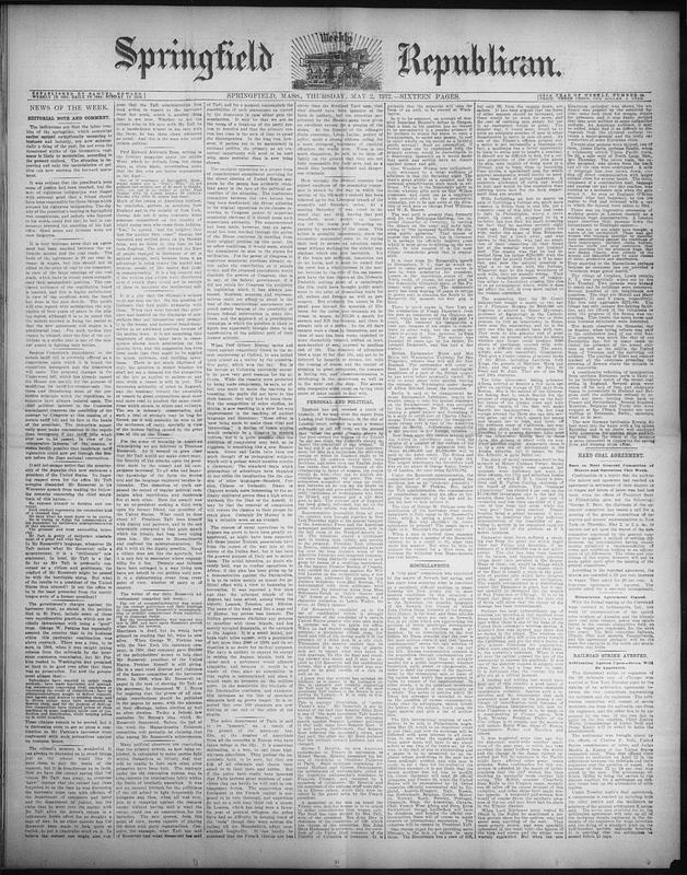 Springfield Weekly Republican. May 02, 1912 - Digital Commonwealth