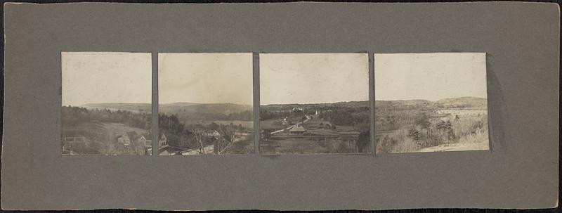 Panoramic view looking west down Depot Street - Digital Commonwealth