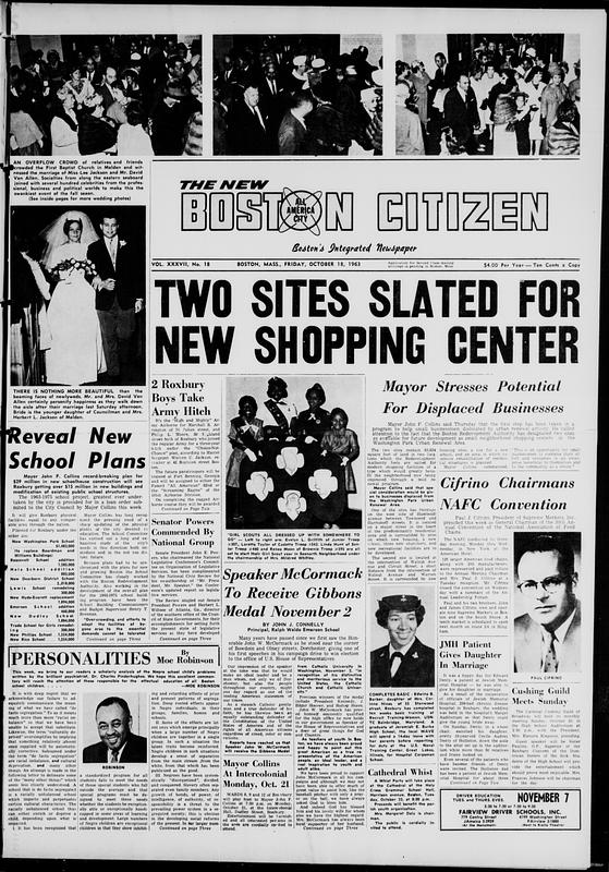 Roxbury Citizen and South End Citizen. October 18, 1963 - Digital ...