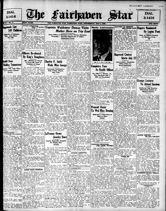 The Fairhaven Star. July 03, 1940 - Digital Commonwealth