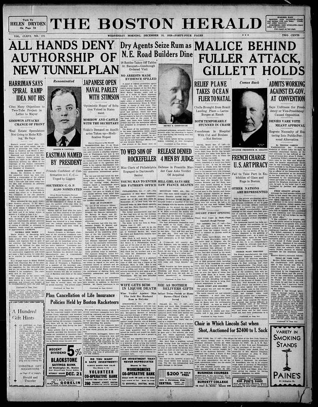 Boston Herald. December 18, 1929 - Digital Commonwealth