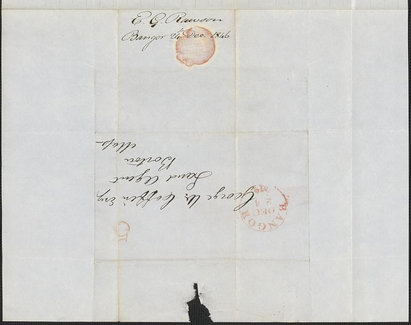 E. G. Rawson to George Coffin, 24 December 1846 - Digital Commonwealth