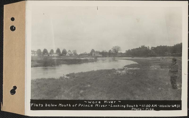 Ware River, flats below mouth of Prince River, looking south, Barre ...