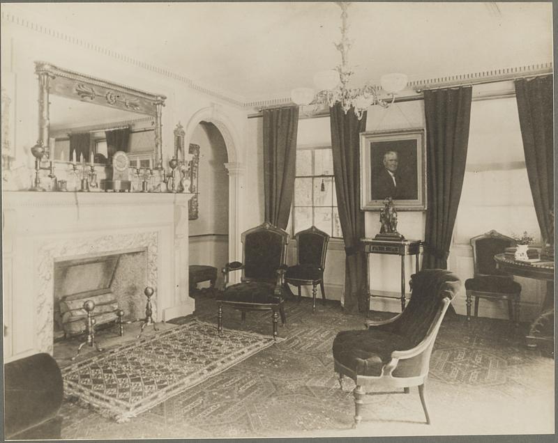 Boston, William Hurd House, interior, living room - Digital Commonwealth