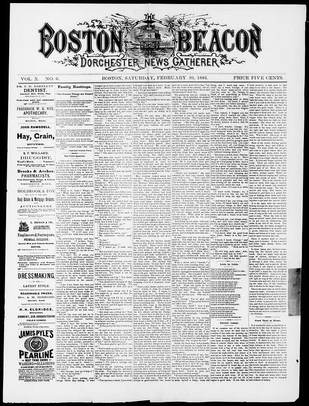 The Boston Beacon and Dorchester News Gatherer, February 10, 1883 ...