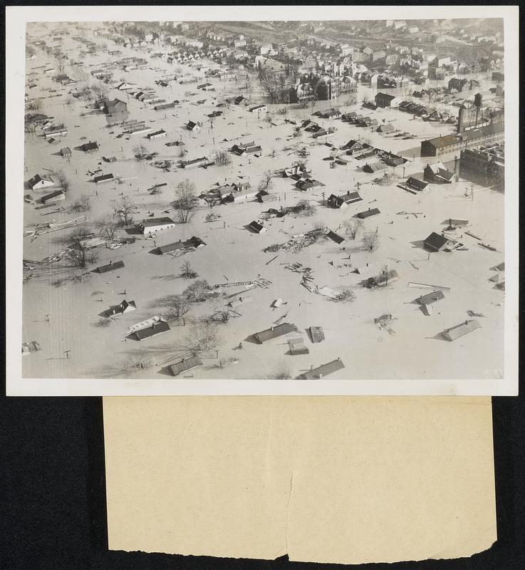 Flood Desolation Above Cincinnati An air view, taken a few days ago, on ...