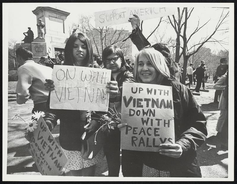 These unidentified girls were in the minority during draft resistance ...