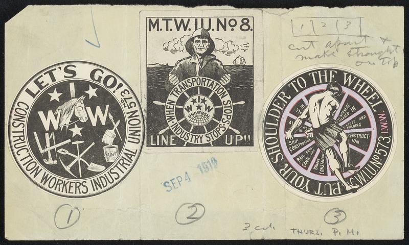 I.W.W. stickers - Digital Commonwealth