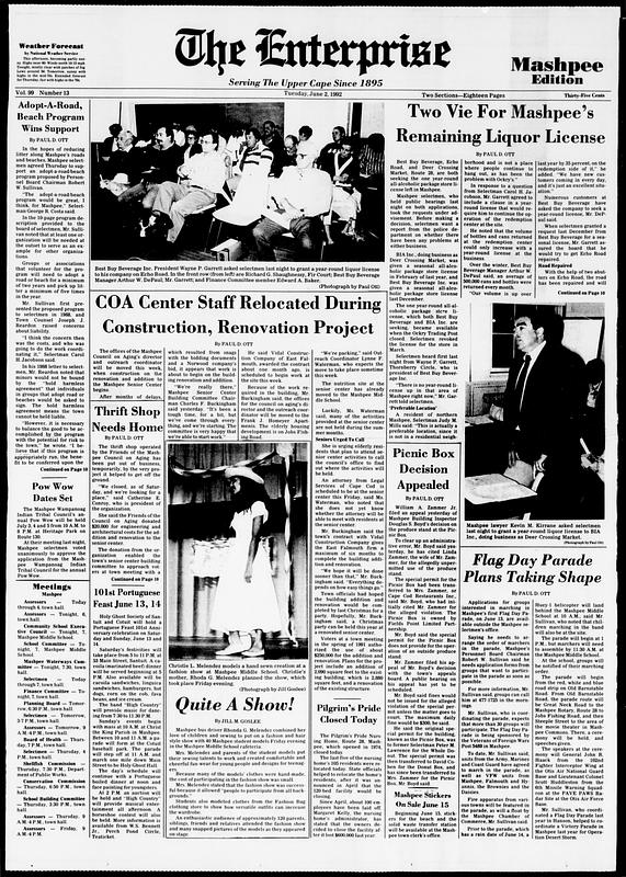 The Mashpee Enterprise. June 02, 1992 - Digital Commonwealth