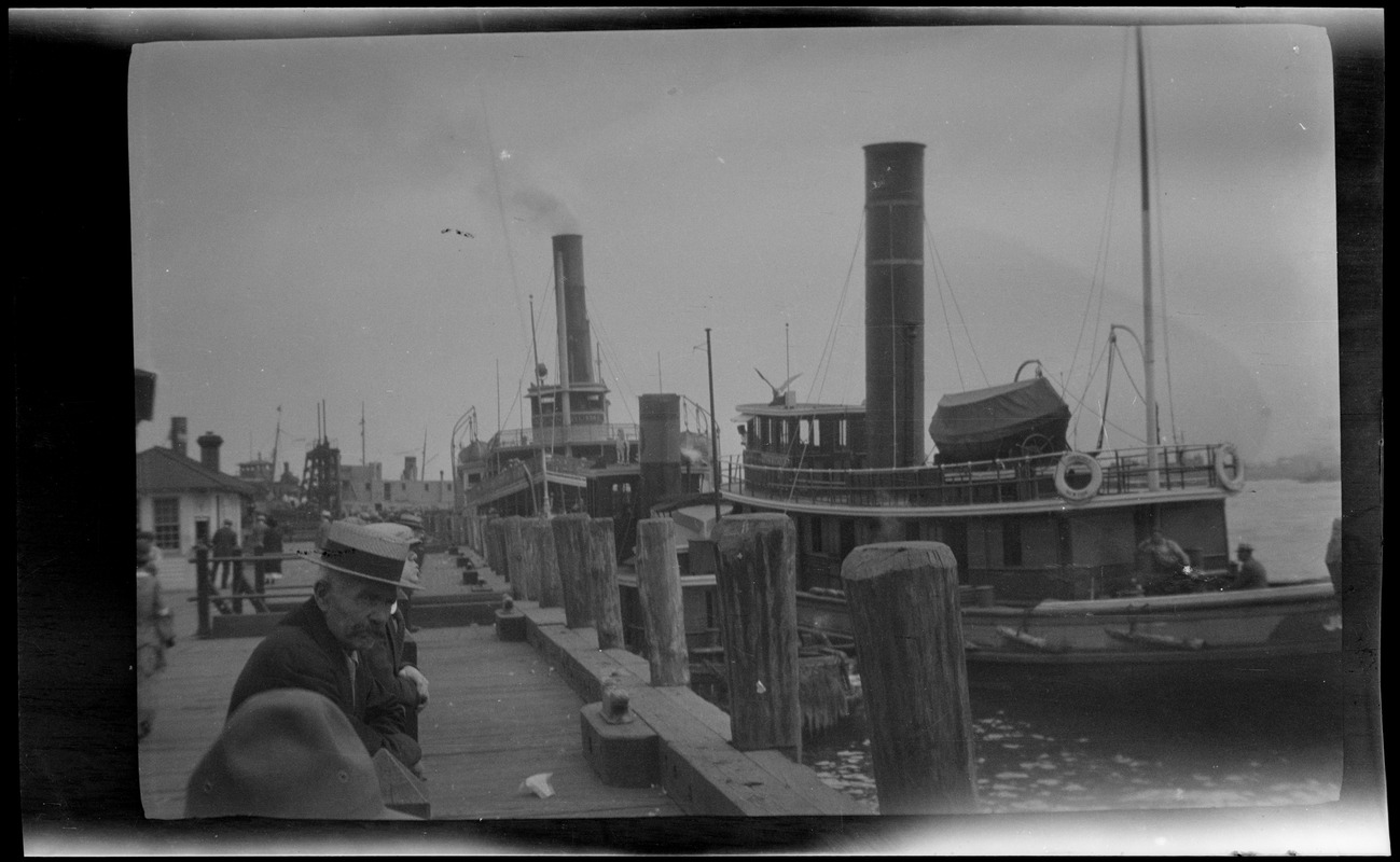 Docks, Battery Park, New York City - Digital Commonwealth