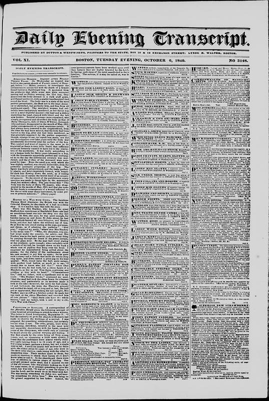 Daily Evening Transcript - Digital Commonwealth