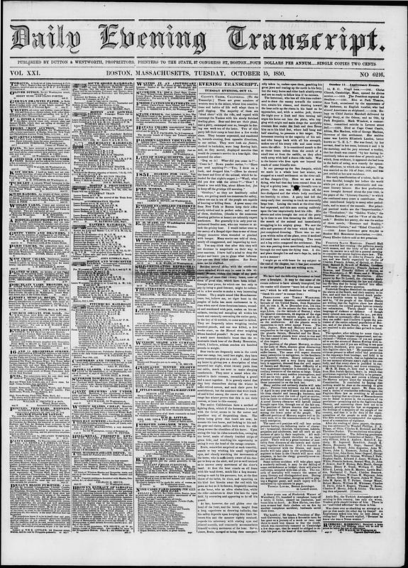 Daily Evening Transcript - Digital Commonwealth