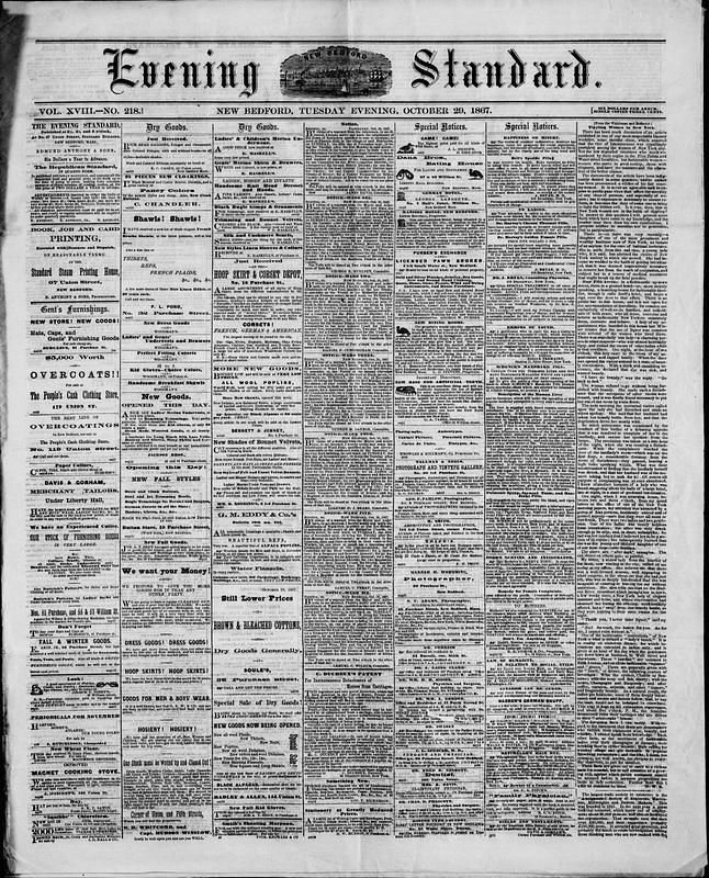 Evening Standard. October 29, 1867 - Digital Commonwealth