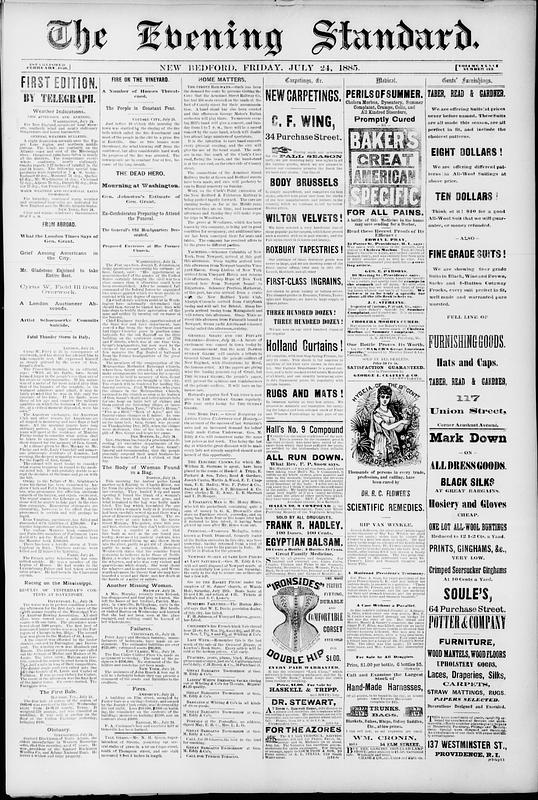 Evening Standard. July 24, 1885 - Digital Commonwealth