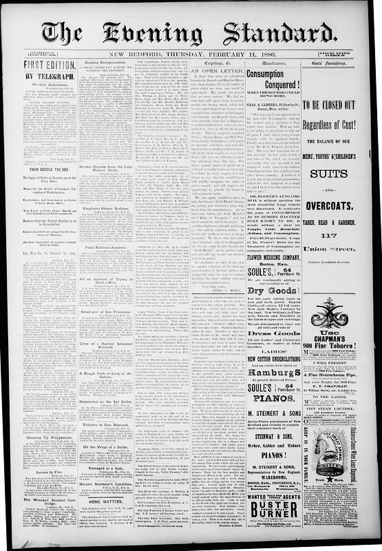 Evening Standard. February 11, 1886 - Digital Commonwealth