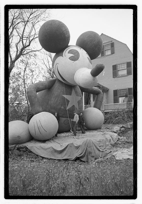 Giant Mickey Mouse character balloon - Digital Commonwealth