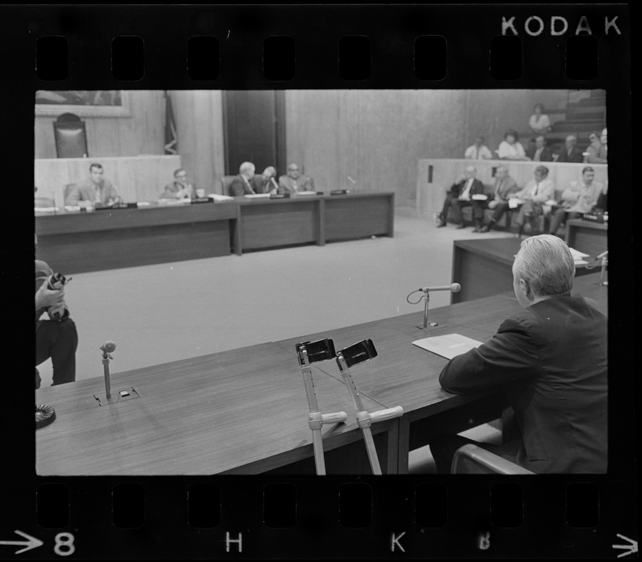 Former Boston John F. Collins addresses City Council hearing on the ...