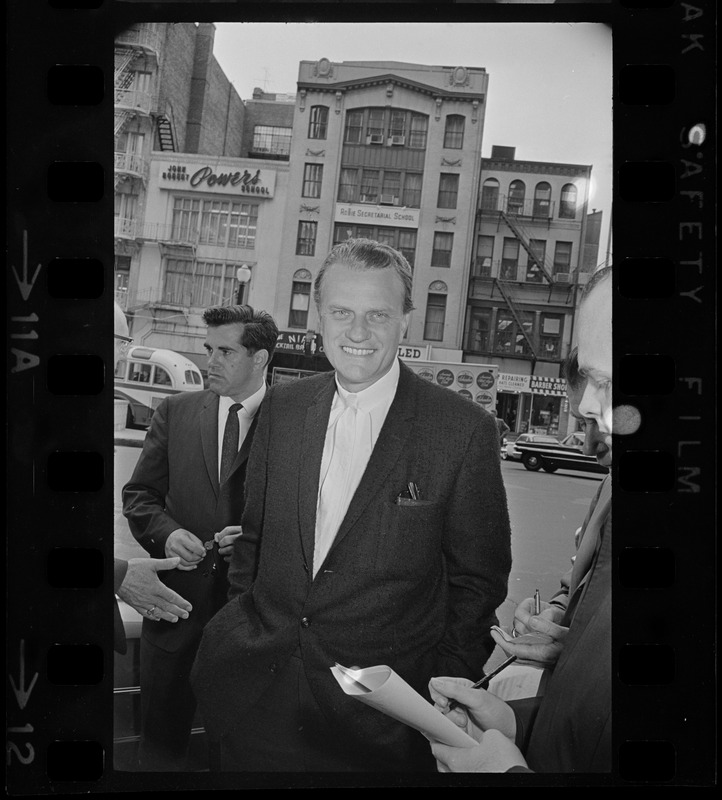 Billy Graham outside of Hotel Statler Hilton in Boston - Digital ...