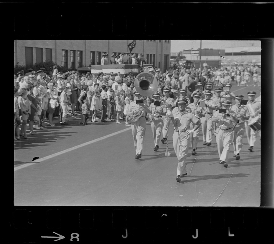 102nd Tactical Fighter Wing, Air National Guard, marching and ...