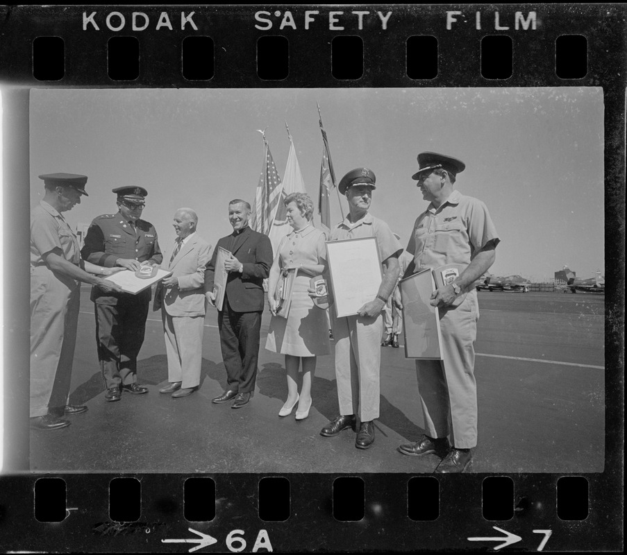Honorees at formal review of the 102nd Tactical Fighter Wing ...