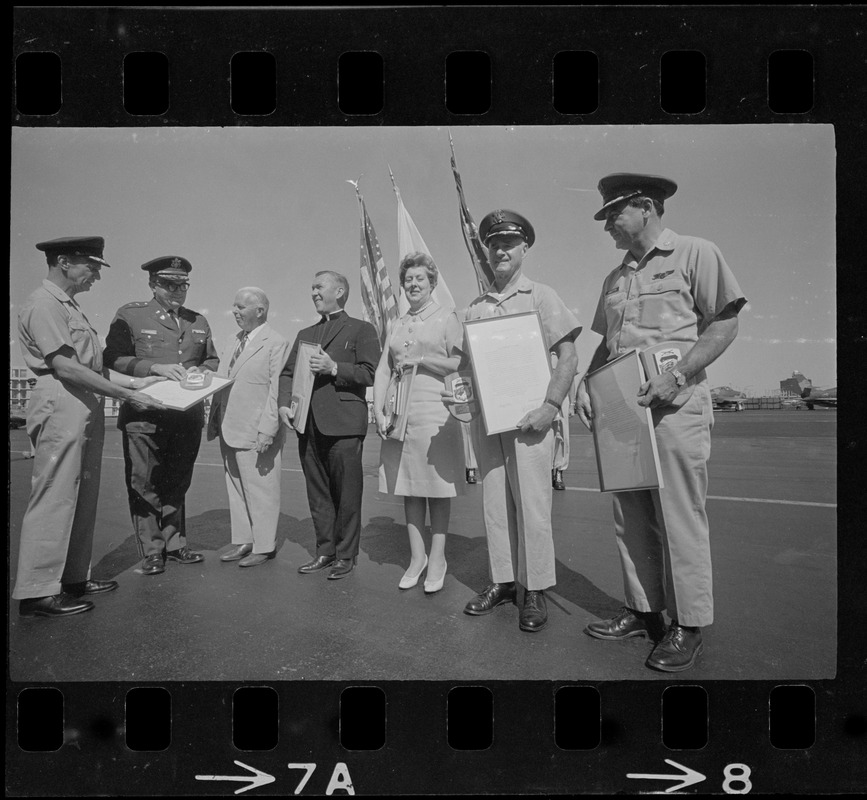 Honorees at formal review of the 102nd Tactical Fighter Wing ...