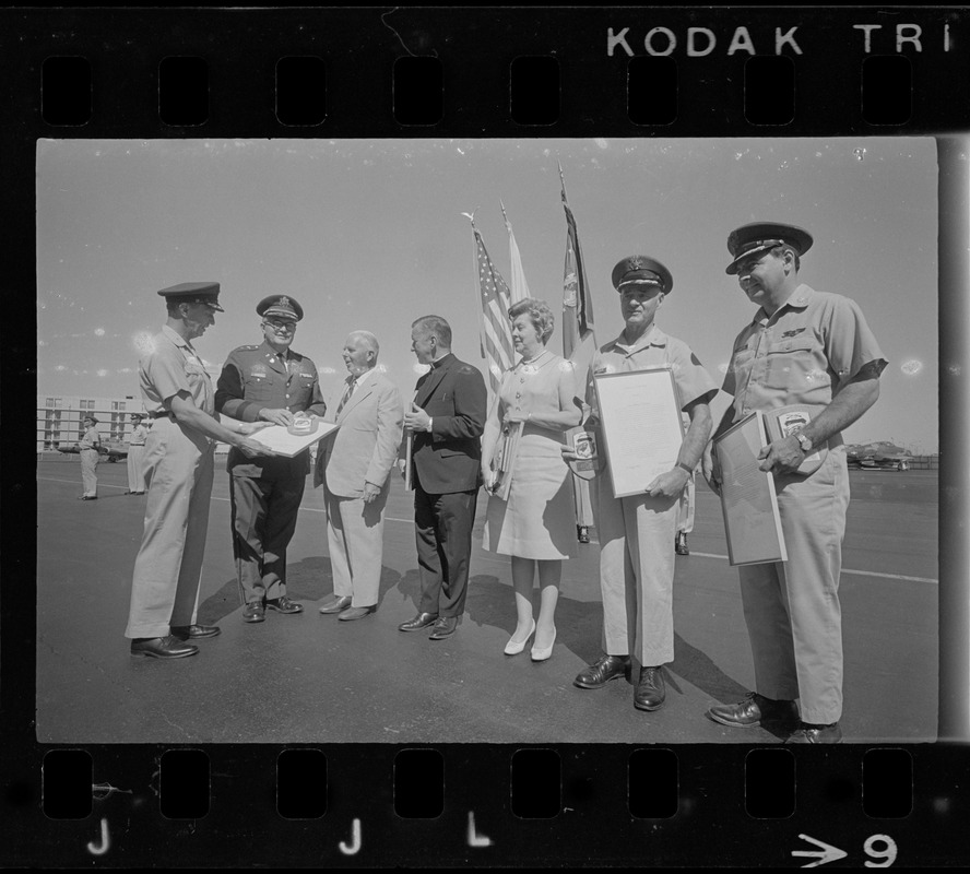 Honorees at formal review of the 102nd Tactical Fighter Wing ...