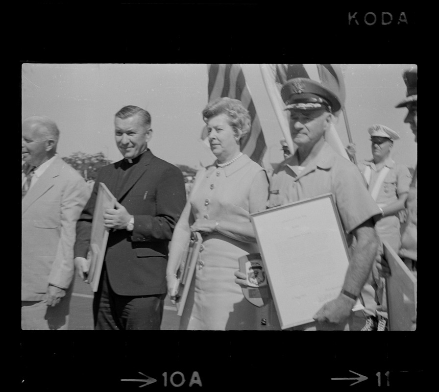 Honorees at formal review of the 102nd Tactical Fighter Wing ...