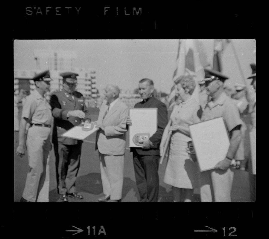 Honorees at formal review of the 102nd Tactical Fighter Wing ...