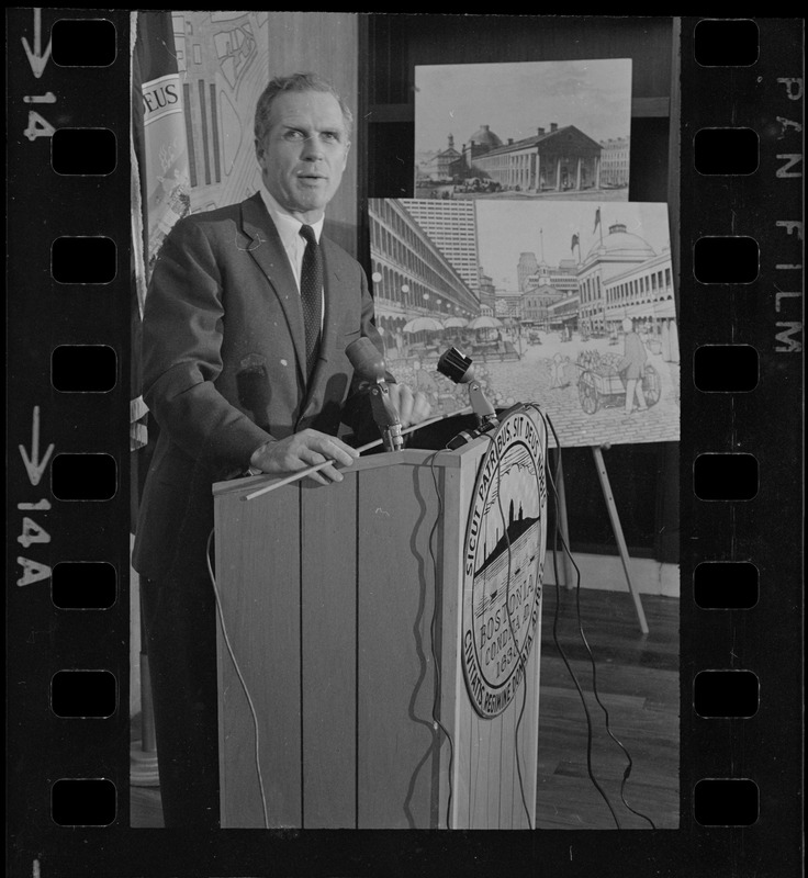 Mayor Kevin White announces plans for a $10 million restoration project ...