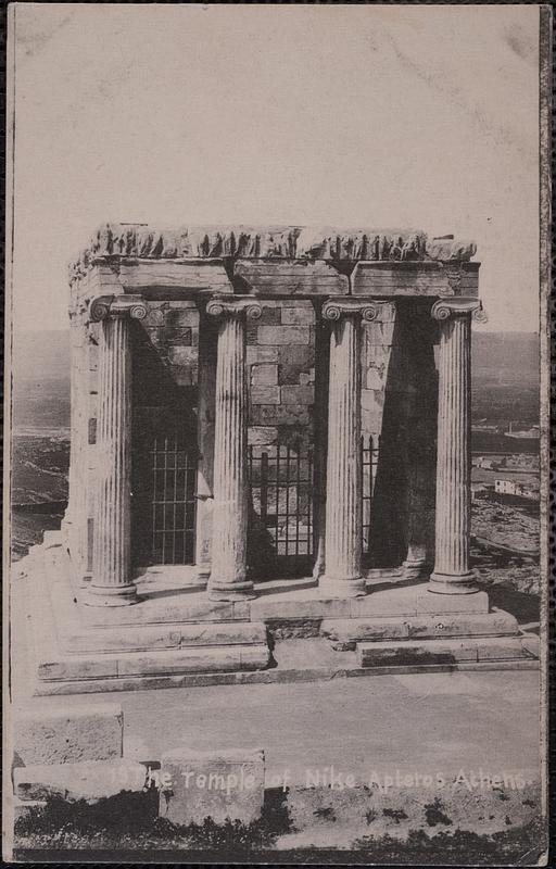 The temple of Nike Apteros Athens - Digital Commonwealth
