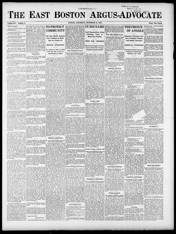 East Boston Argus-Advocate - Digital Commonwealth