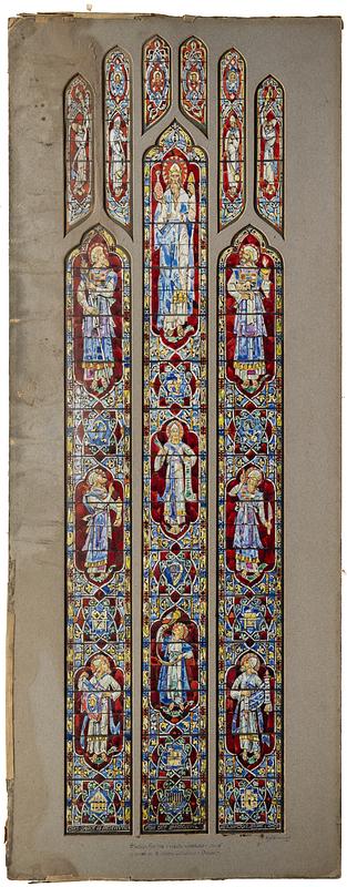 Sketch for the Priest's window - one of a series in S. John's Cathedral ...