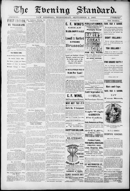 Evening Standard. September 02, 1885 - Digital Commonwealth