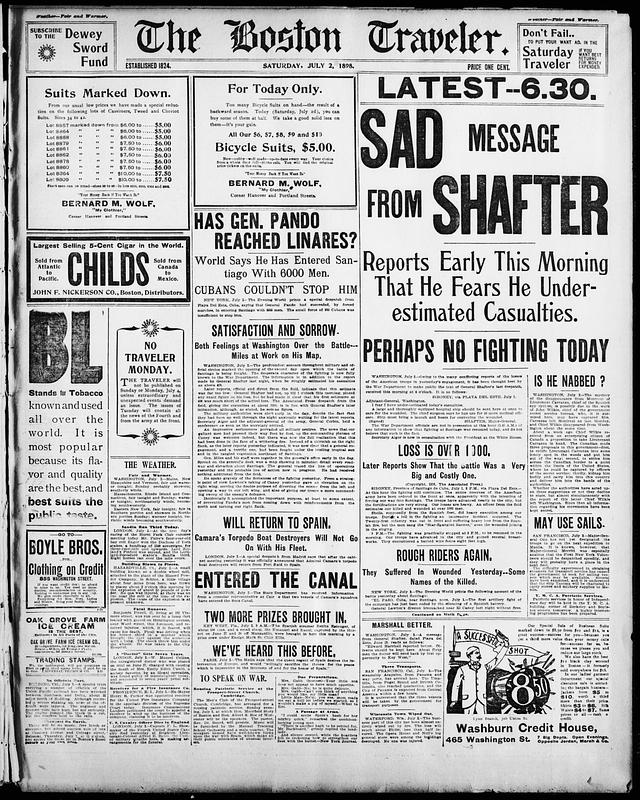 The Boston Traveler. July 02, 1898 - Digital Commonwealth