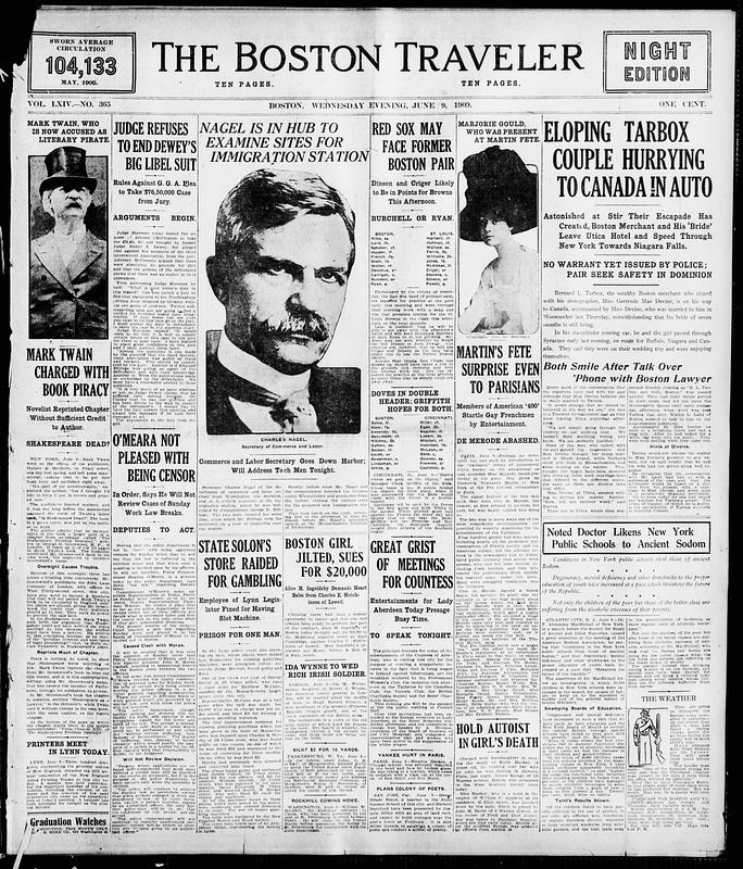 The Boston Traveler. June 09, 1909 - Digital Commonwealth