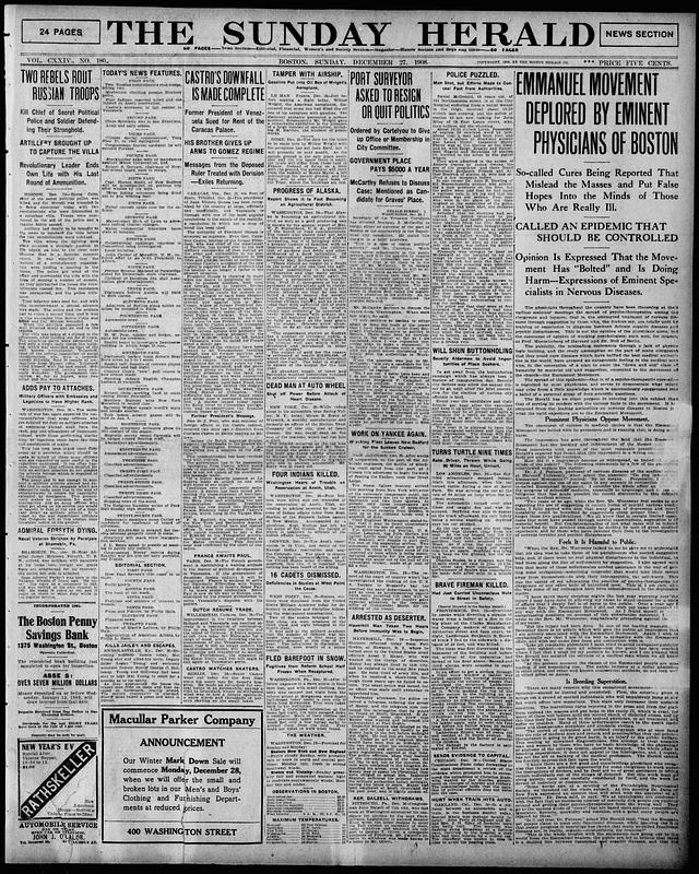 The Boston Herald. December 27, 1908 - Digital Commonwealth