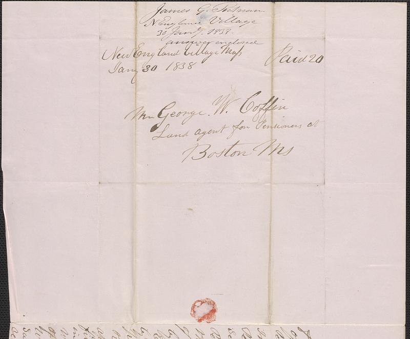 James G. Putnam to George Coffin, 30 January 1838 - Digital Commonwealth