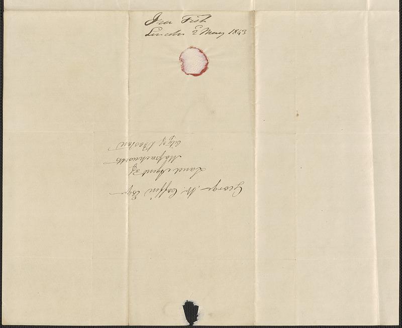 Ira Fish to George Coffin, 2 May 1843 - Digital Commonwealth