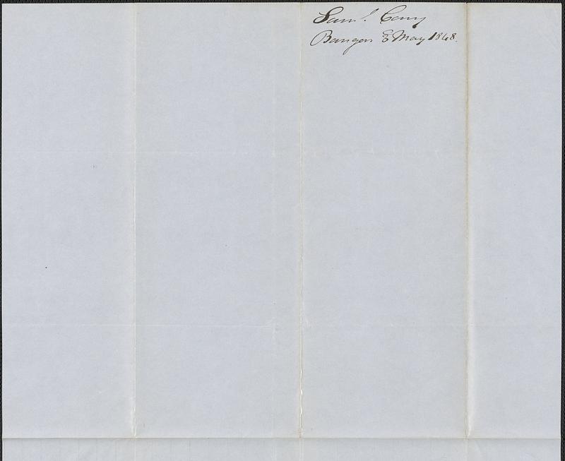 Samuel Cony to George Coffin, 3 May 1849 - Digital Commonwealth