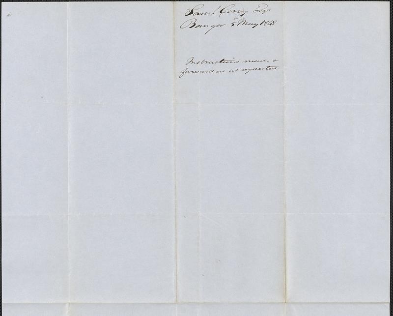 Judge Samuel Cony to George Coffin, 5 May 1848 - Digital Commonwealth