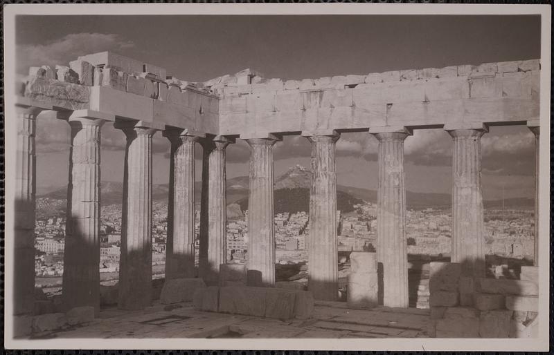 Athens - columns of the Parthenon - Digital Commonwealth