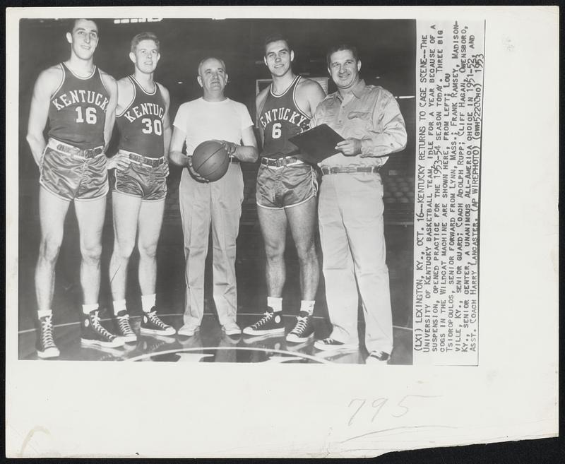 Kentucky Returns to Cage Scene--The University of Kentucky basketball ...